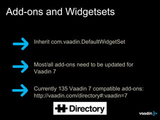 Migration from vaadin 6 to vaadin 7 devoxx france 2013 | PPT