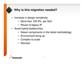 Efficient Migration of Verilog Testbenches to 'UVM' Keeping the ...