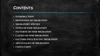 Migration in fishes | PPTX