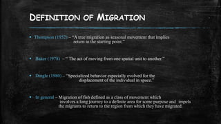 Migration in fishes | PPTX
