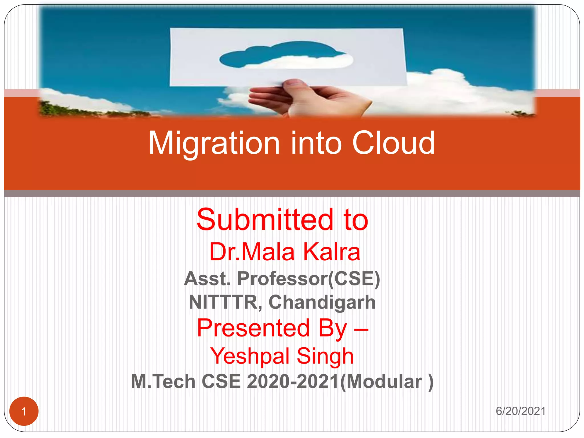 Migration into cloud | PPT