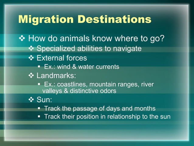Migration introduction | PPT