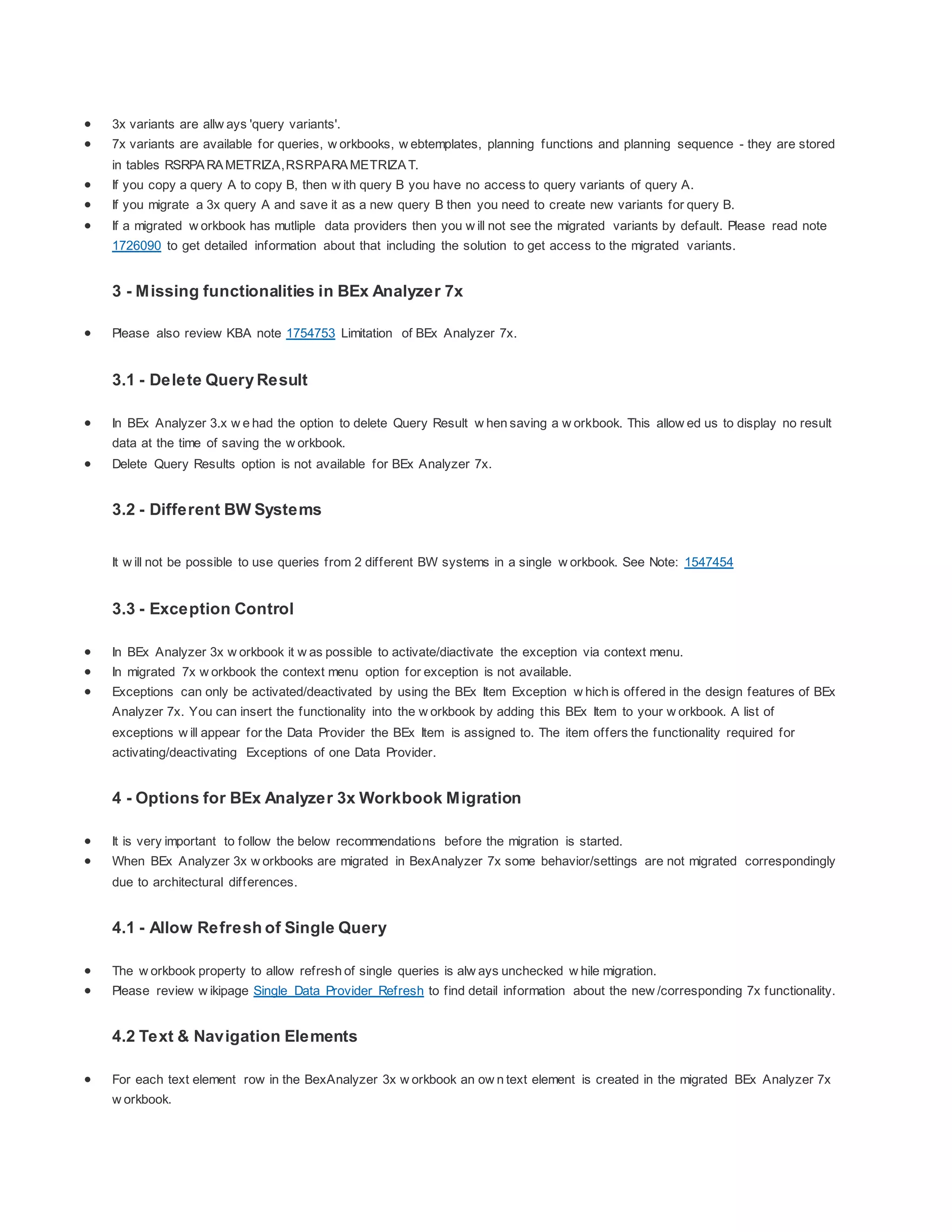 Migration Of Sap Bw Bex Analyzer 3 X To Bex Analyzer 7 X Pdf