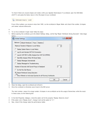 Migration of SAP BW BEx Analyzer 3.x to BEx Analyzer 7.x | DOCX