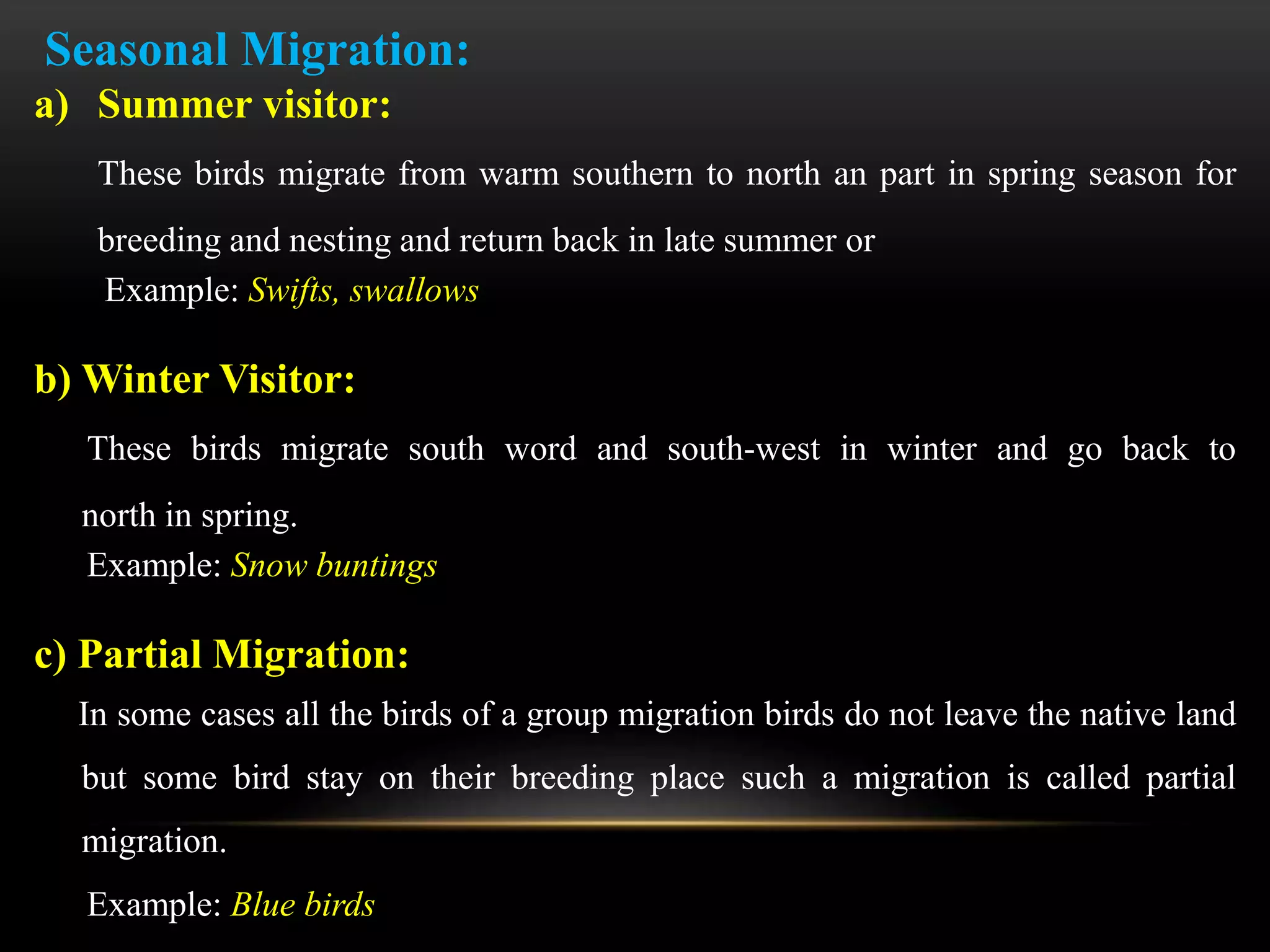 Migration of birds | PPT