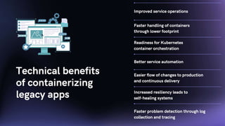 Migration of Containerized Legacy Application to the Cloud | PPTX