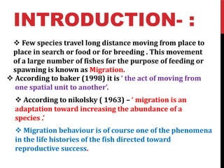 migration of Fishes | PPT