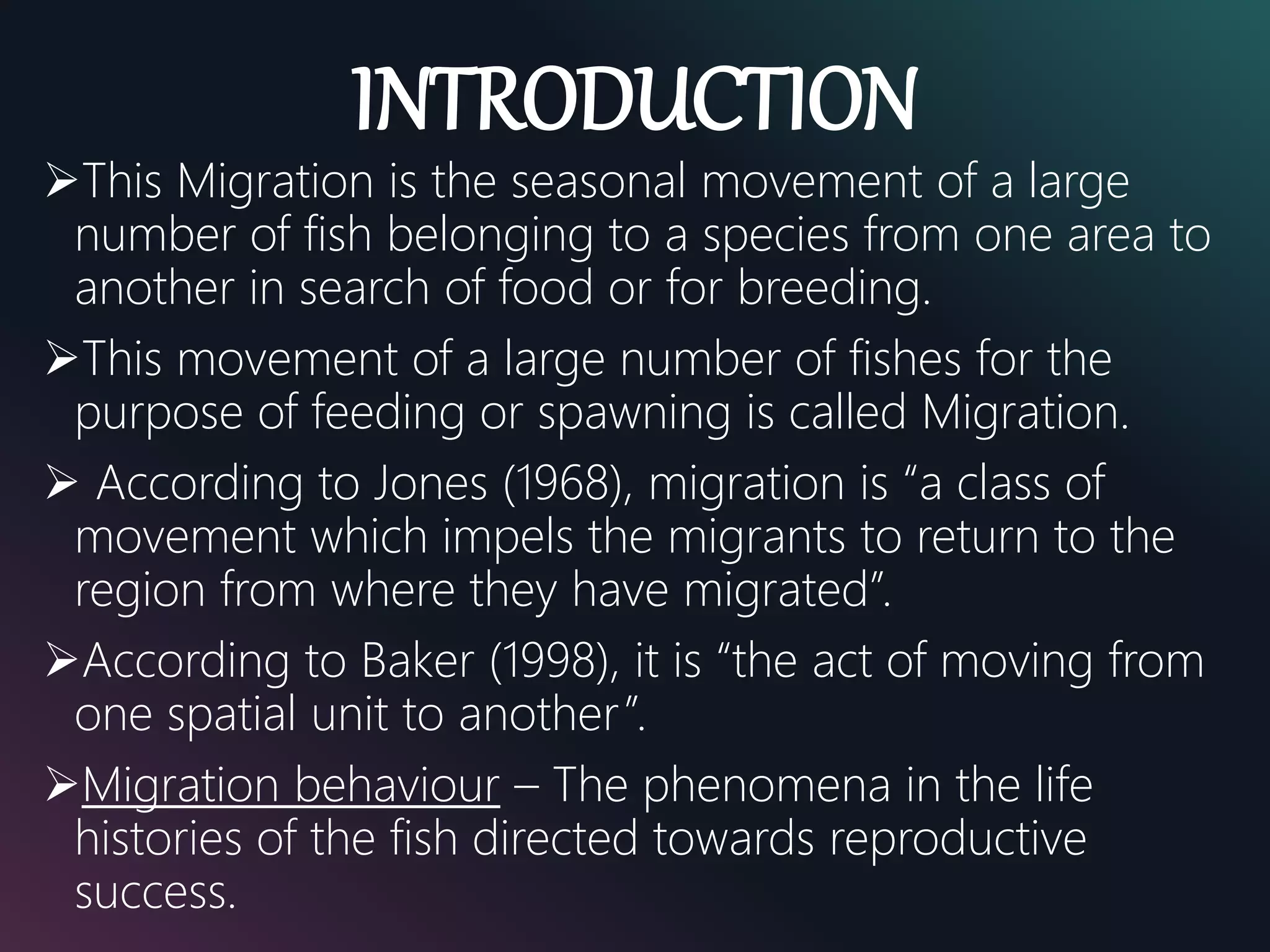 Migration of fishes ppt | PPTX