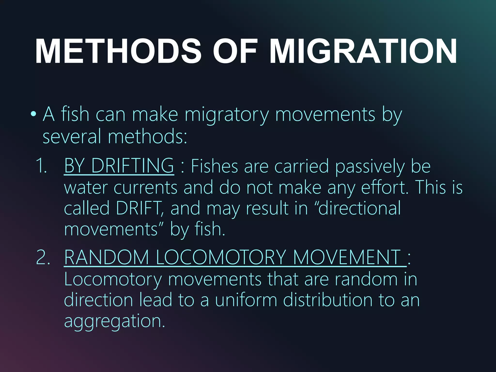 Migration of fishes ppt | PPTX