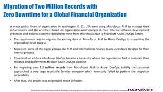 Migration of Two Million Records with Zero Downtime for a Global ...
