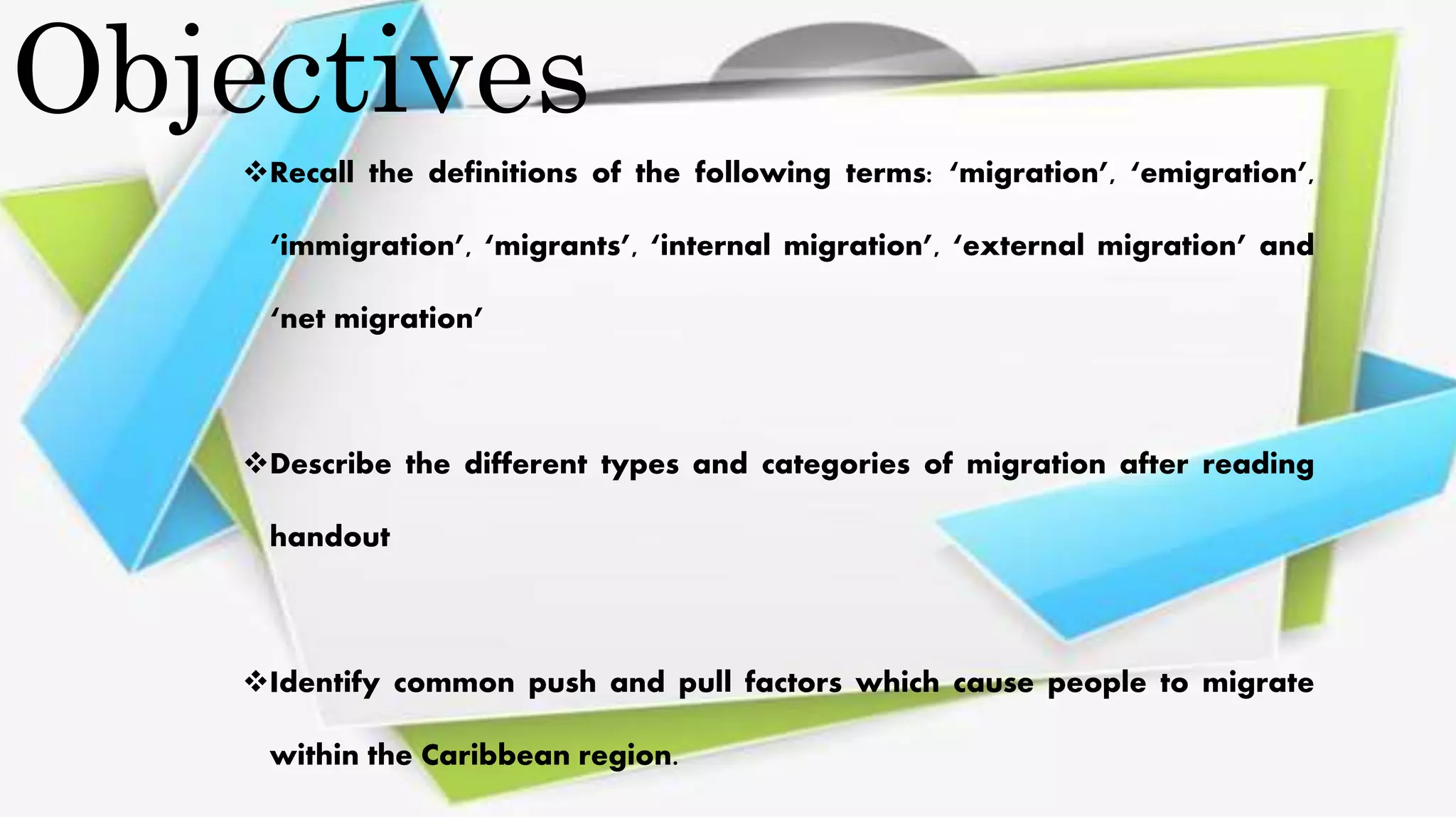 Population Movement - Migration: Definition, Types, Push and Pull ...
