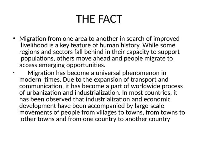 migration ppt.pptx Calicut University politics | PPT