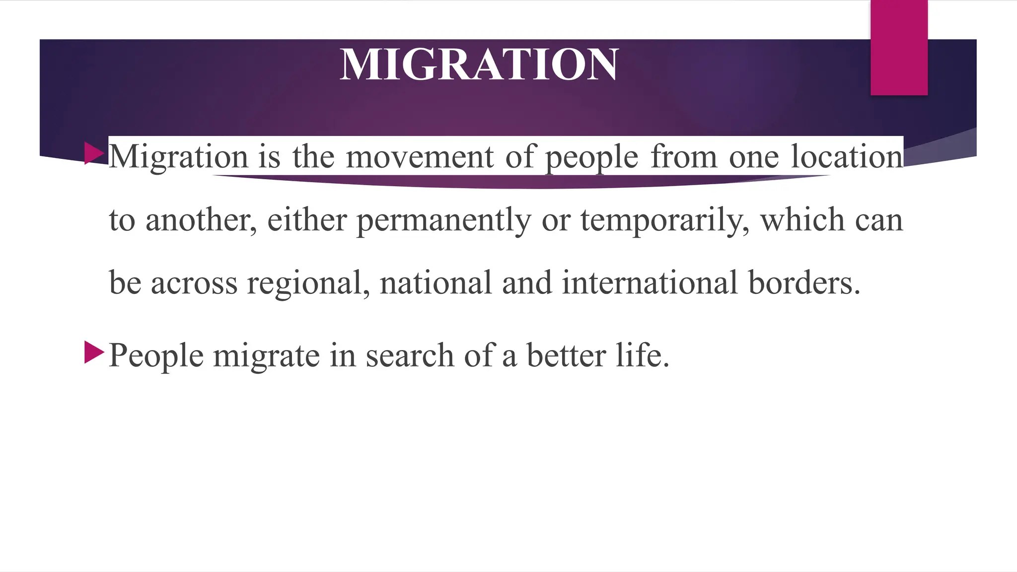 Migration & Refugee, Meaning, Definition, Understanding | PPTX