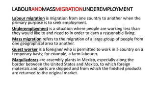 AS GEOGRAPHY REVISION - MIGRATION - Case study Mexico to USA | PPTX