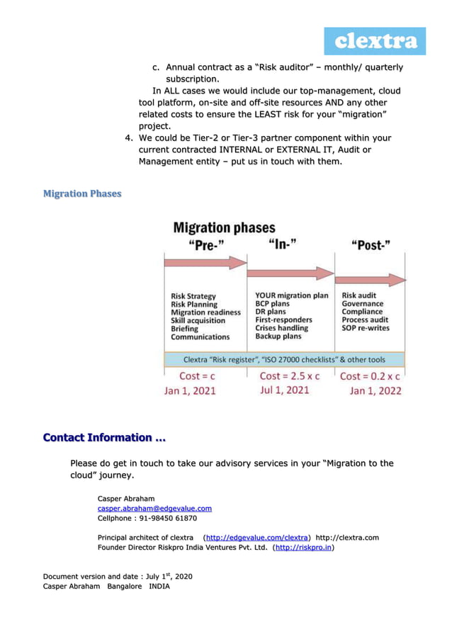 Cloud migration risk | PDF