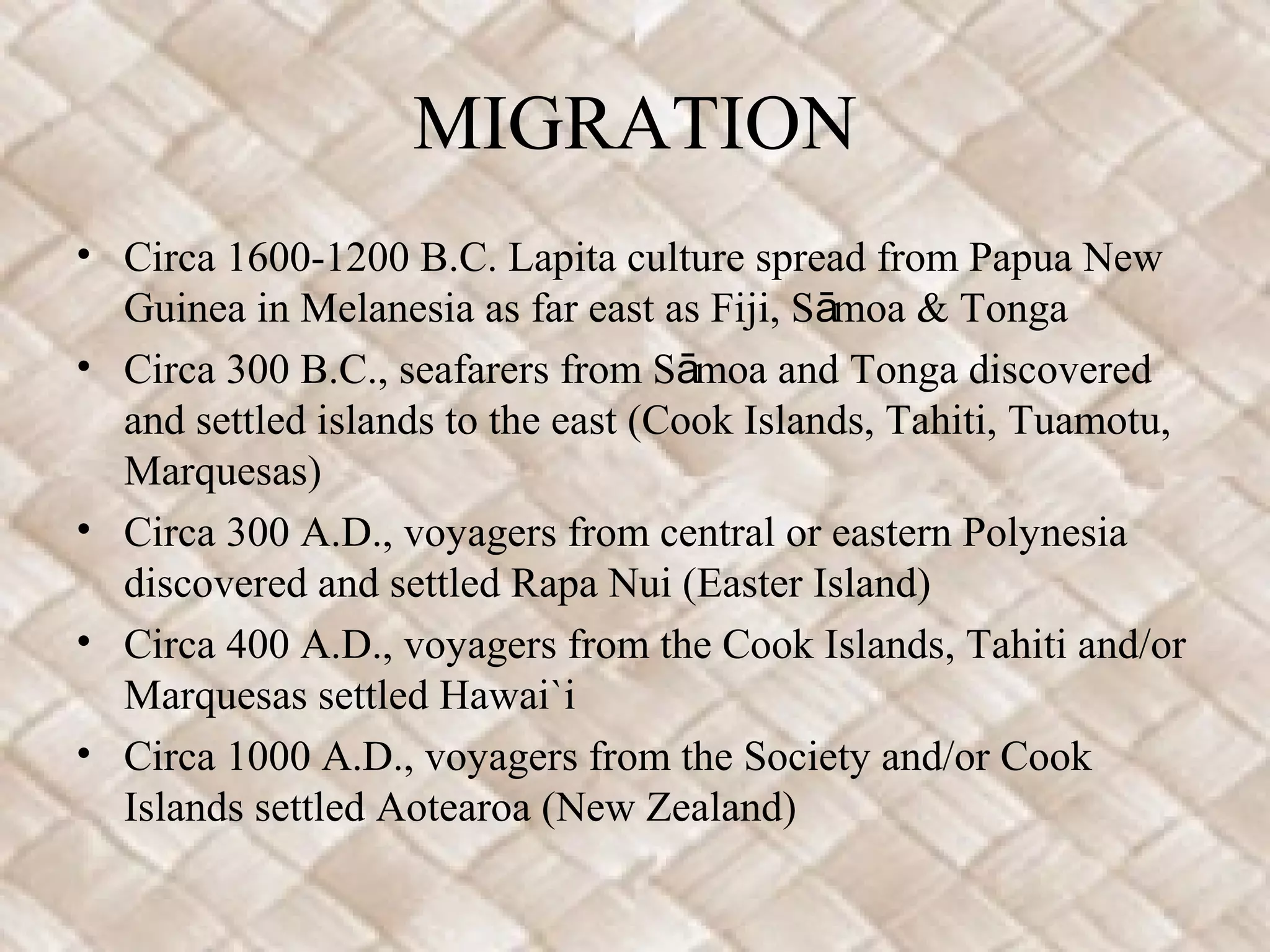 Migrations and settlement | PPT