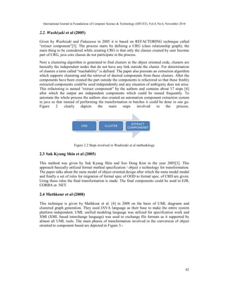 Migration strategies for object oriented system to component based system | PDF