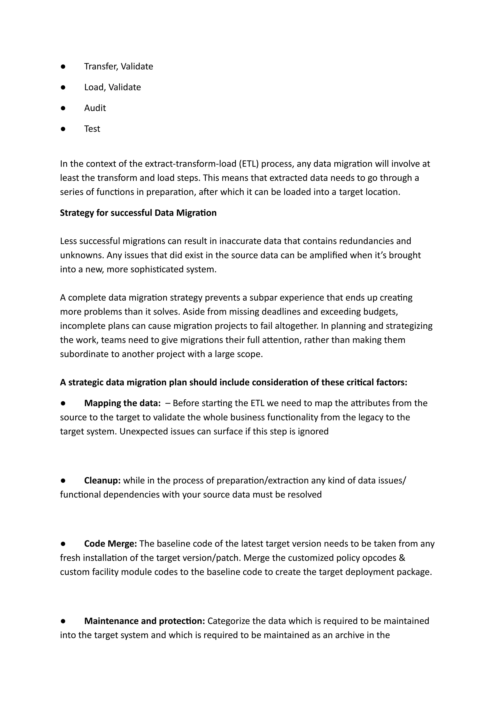 Migration Strategy and Best practices . | PDF