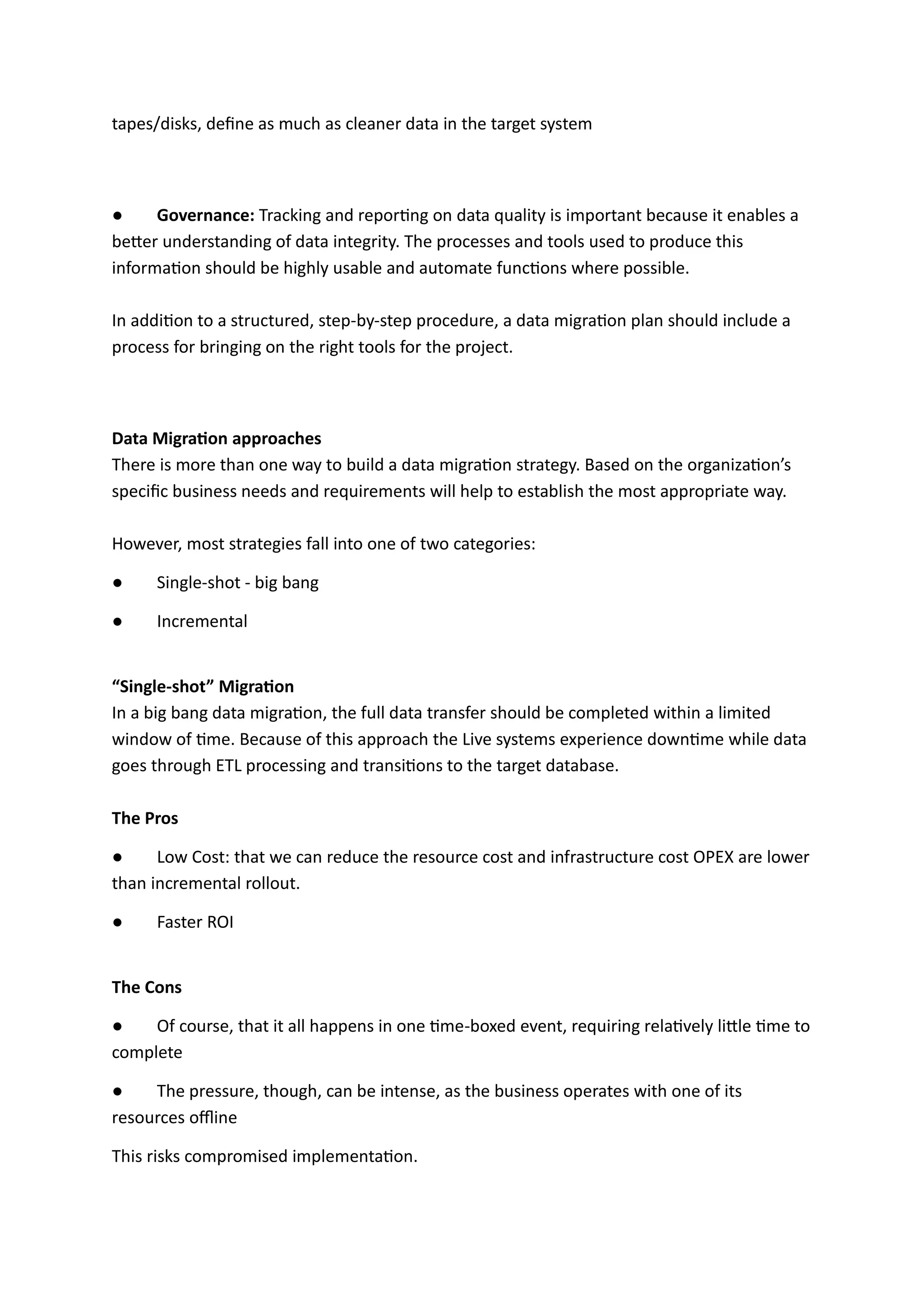 Migration Strategy and Best practices . | PDF