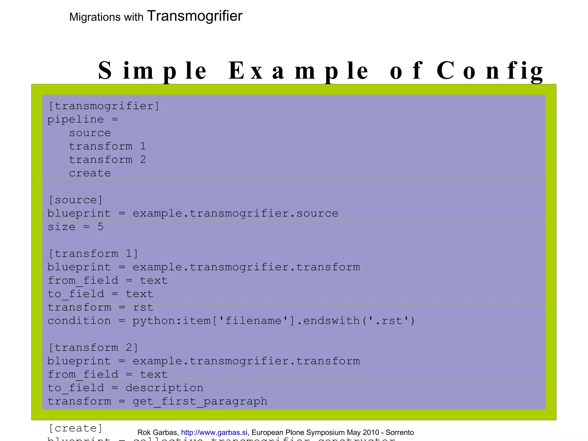 Migrations With Transmogrifier | ODP | Technology & Computing