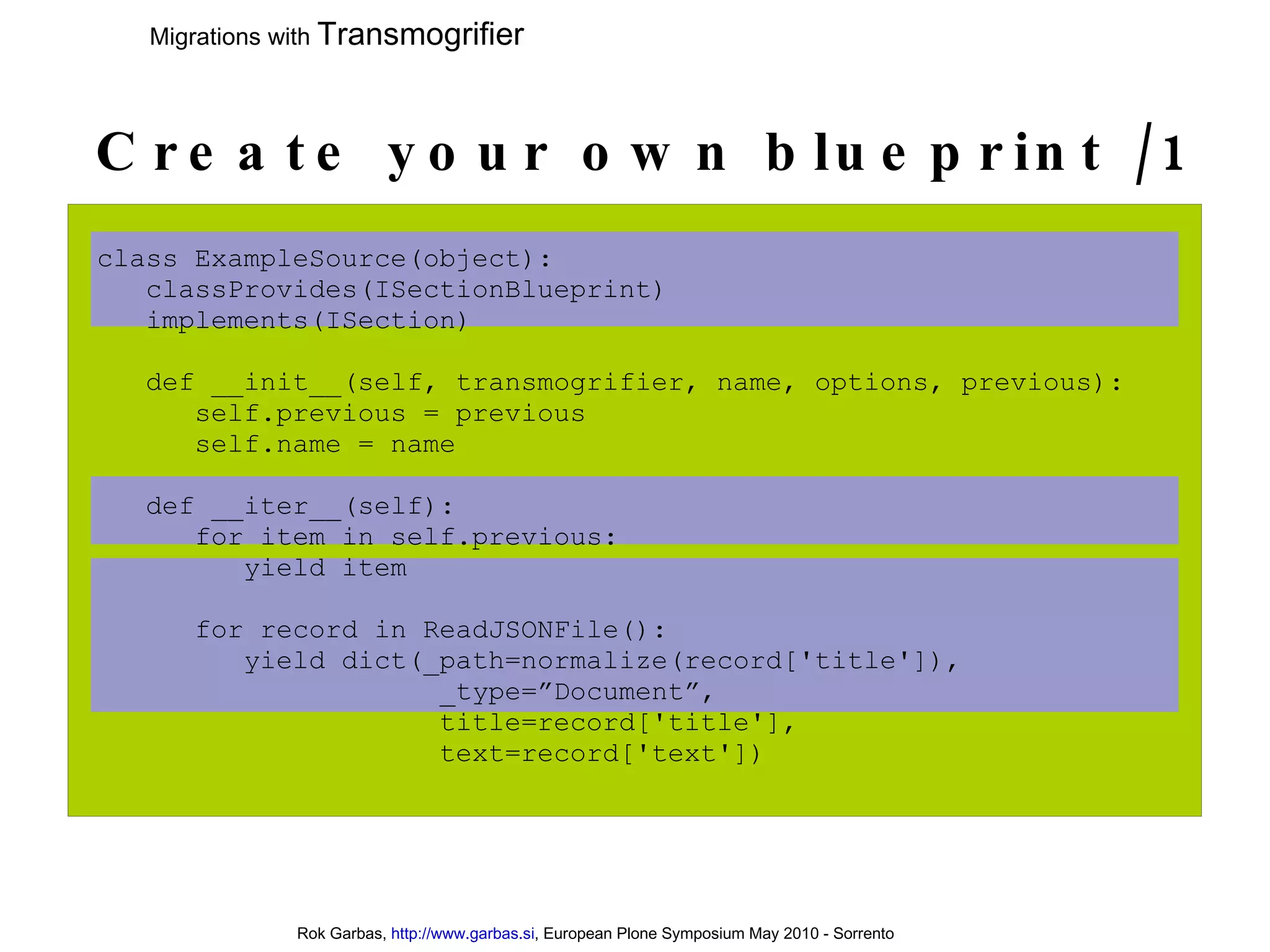 Migrations With Transmogrifier | ODP | Technology & Computing