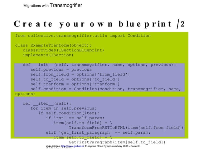 Migrations With Transmogrifier | PPT