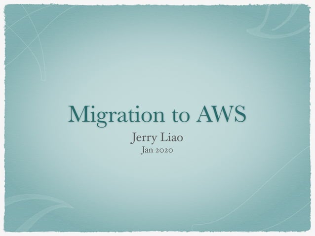 Migration to AWS | PDF