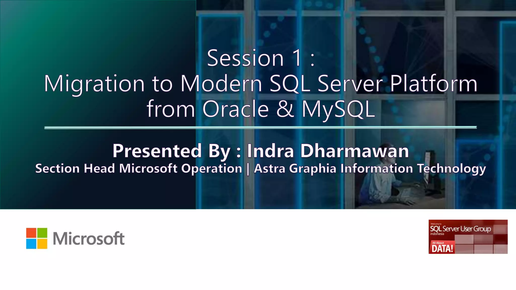 Migration to Modern SQL Server Platform | PPT