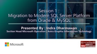 Migration to Modern SQL Server Platform | PPT