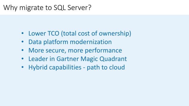 Migration To Modern Sql Server Platform Ppt