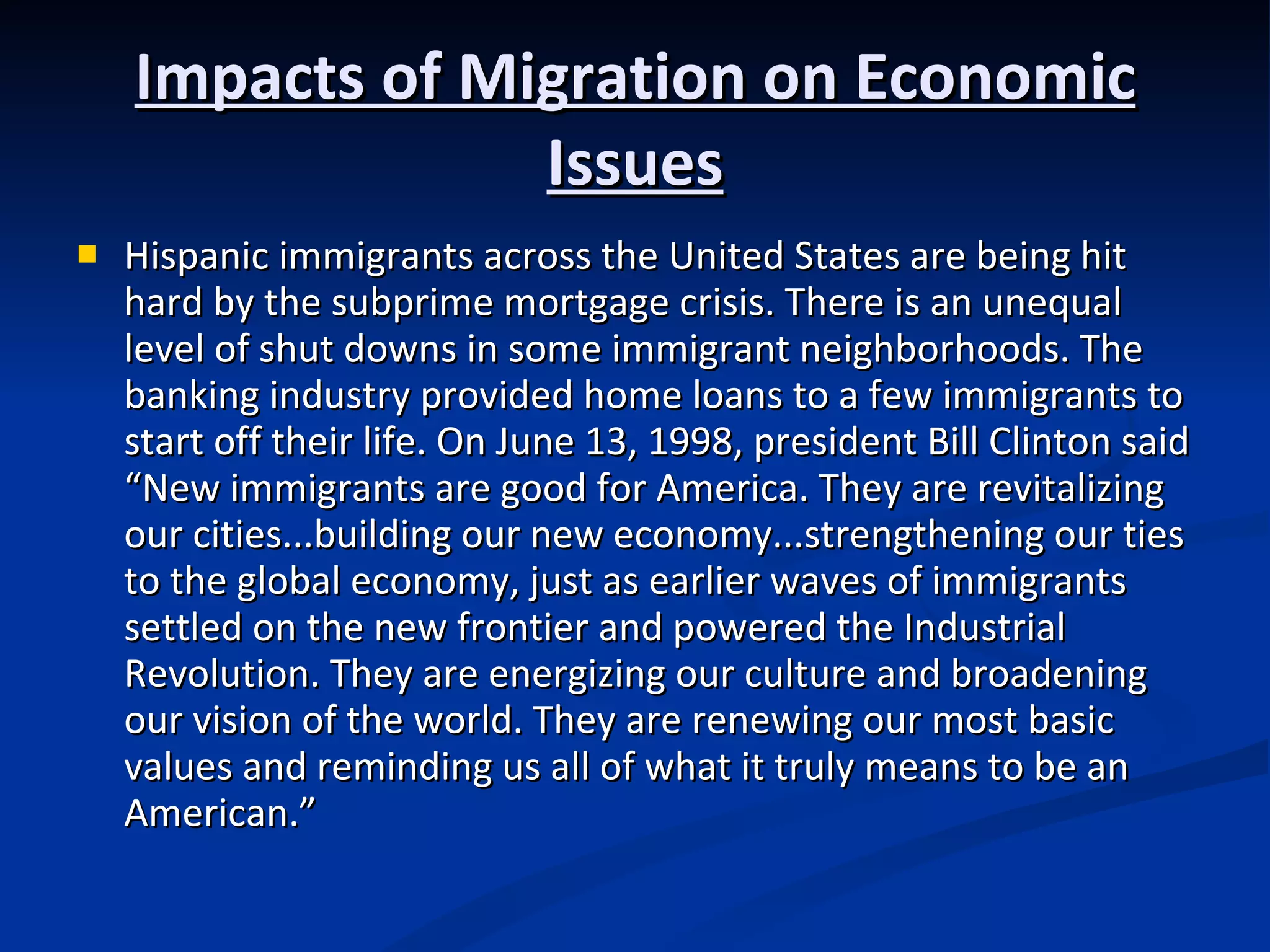 Migration To The United States Of America | PPT | Free Download