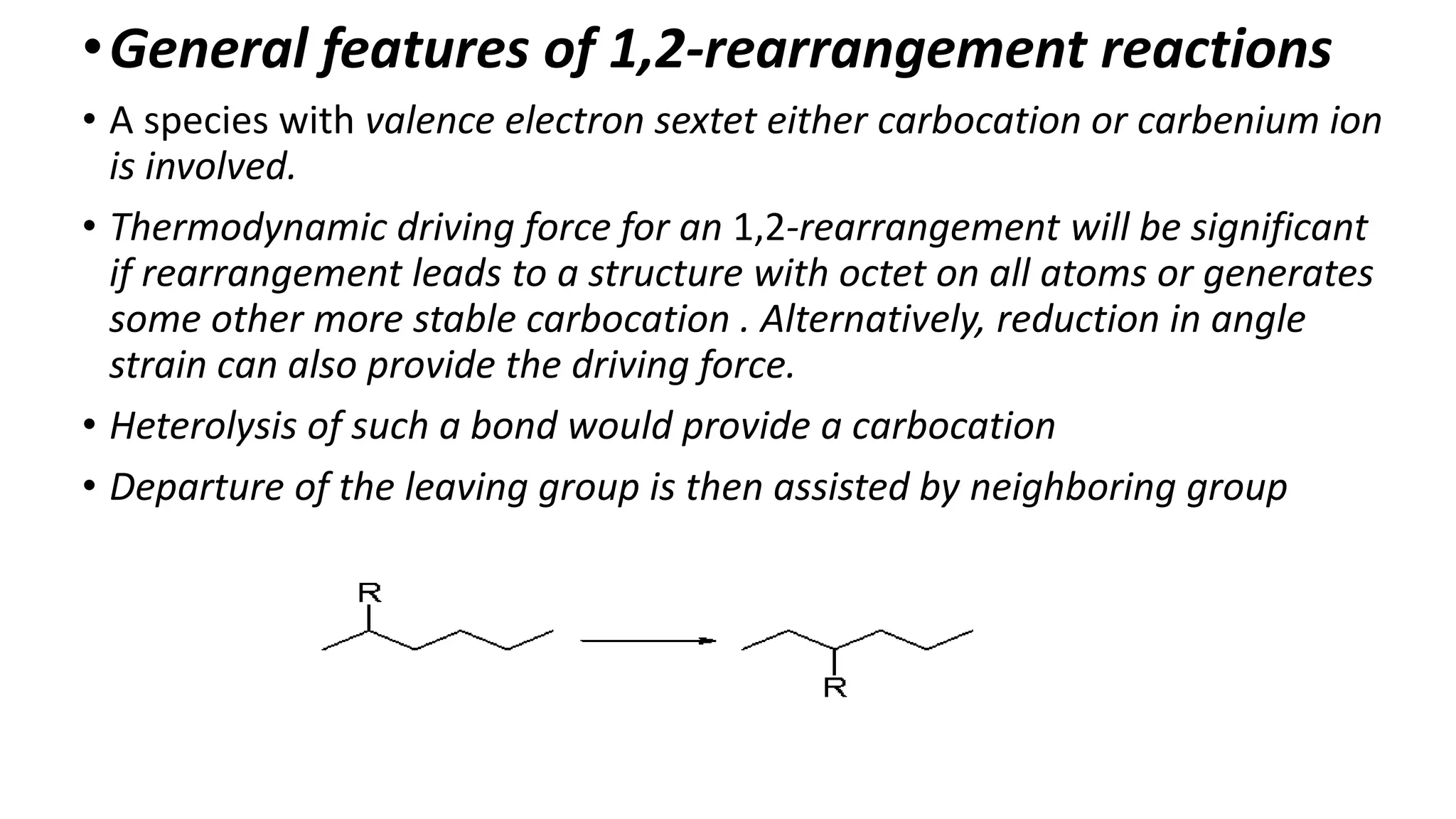 Migratory aptitudes in rearrangement reaction | PPTX