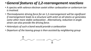 Migratory aptitudes in rearrangement reaction | PPTX