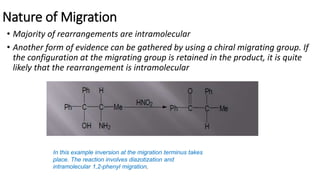 Migratory aptitudes in rearrangement reaction | PPTX