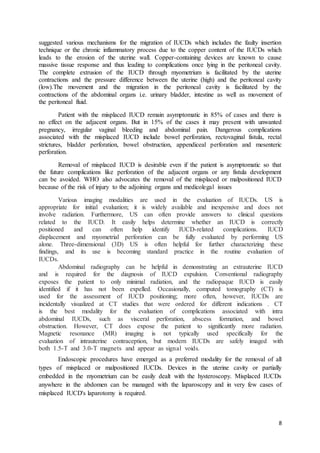 Misplaced IUCD -A Case Study | PDF