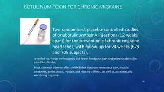 Migrine :pain management. | PPTX