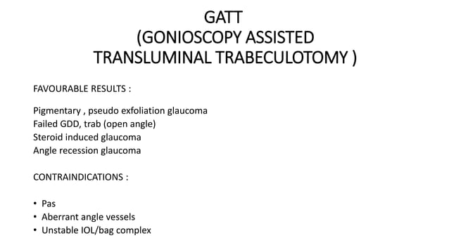 Minimally invasive Glaucoma surgery MIGS | PPTX | Eye and Vision ...