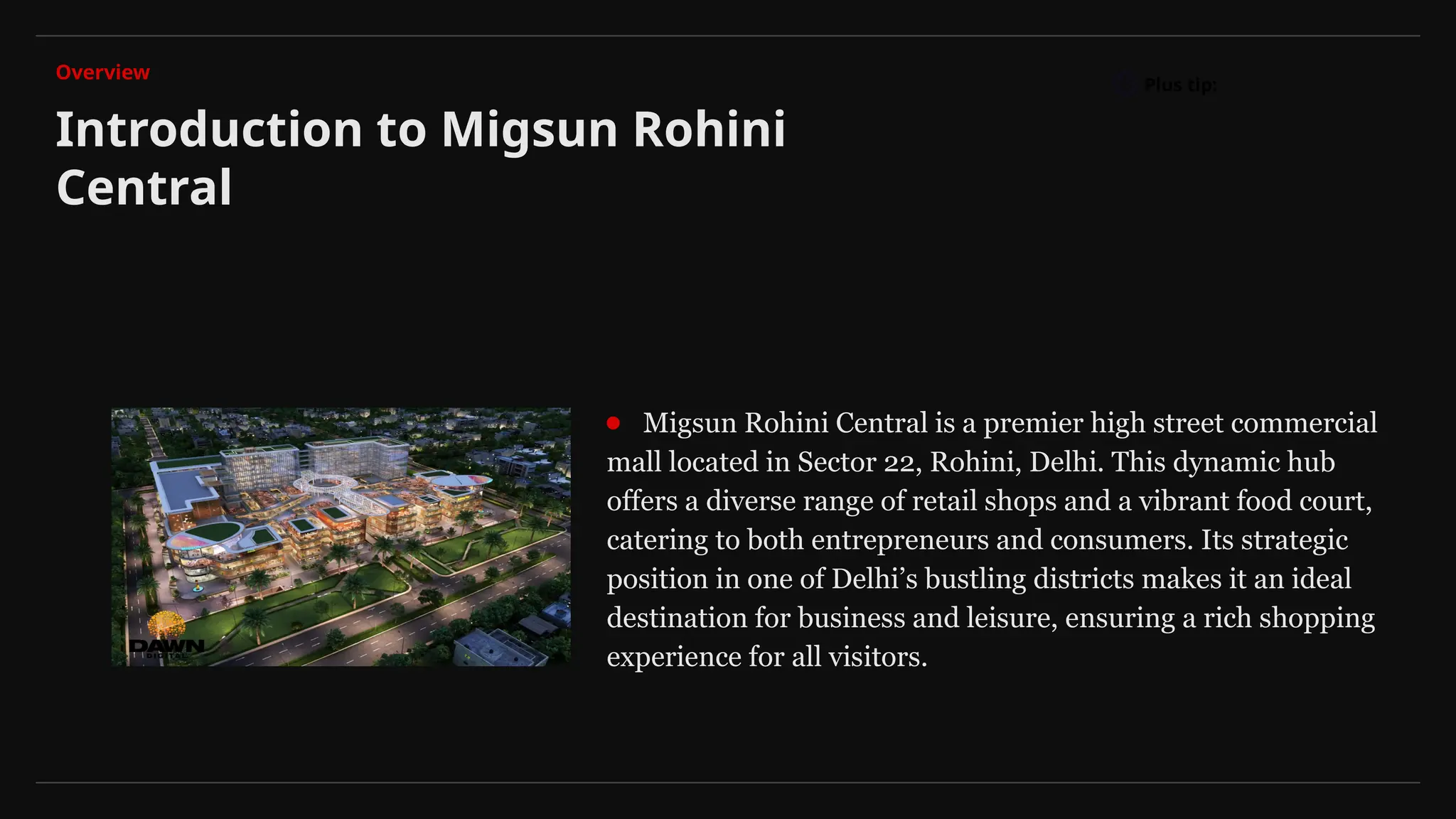 Migsun Rohini Central - High street commercial mall in Sector - 22 ...