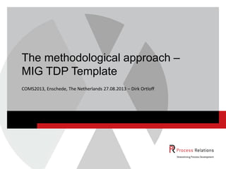Introduction to the MIG TDP template | PPTX | Computer Software and ...
