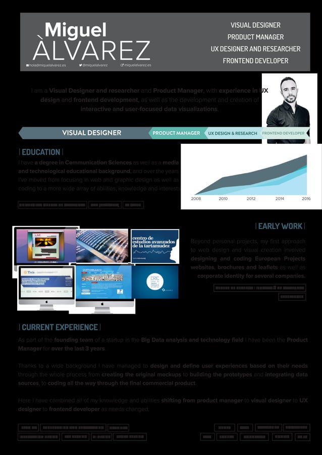 Miguel Álvarez CV - visual designer | product manager | ux designer | frontend developer | PDF ...