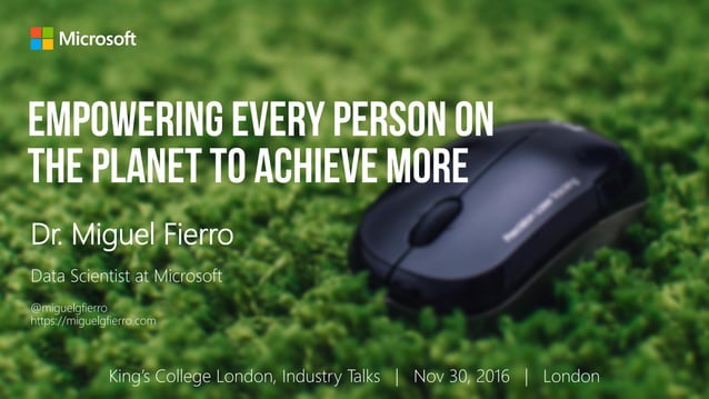 Empowering every person on the planet to achieve more | PPT