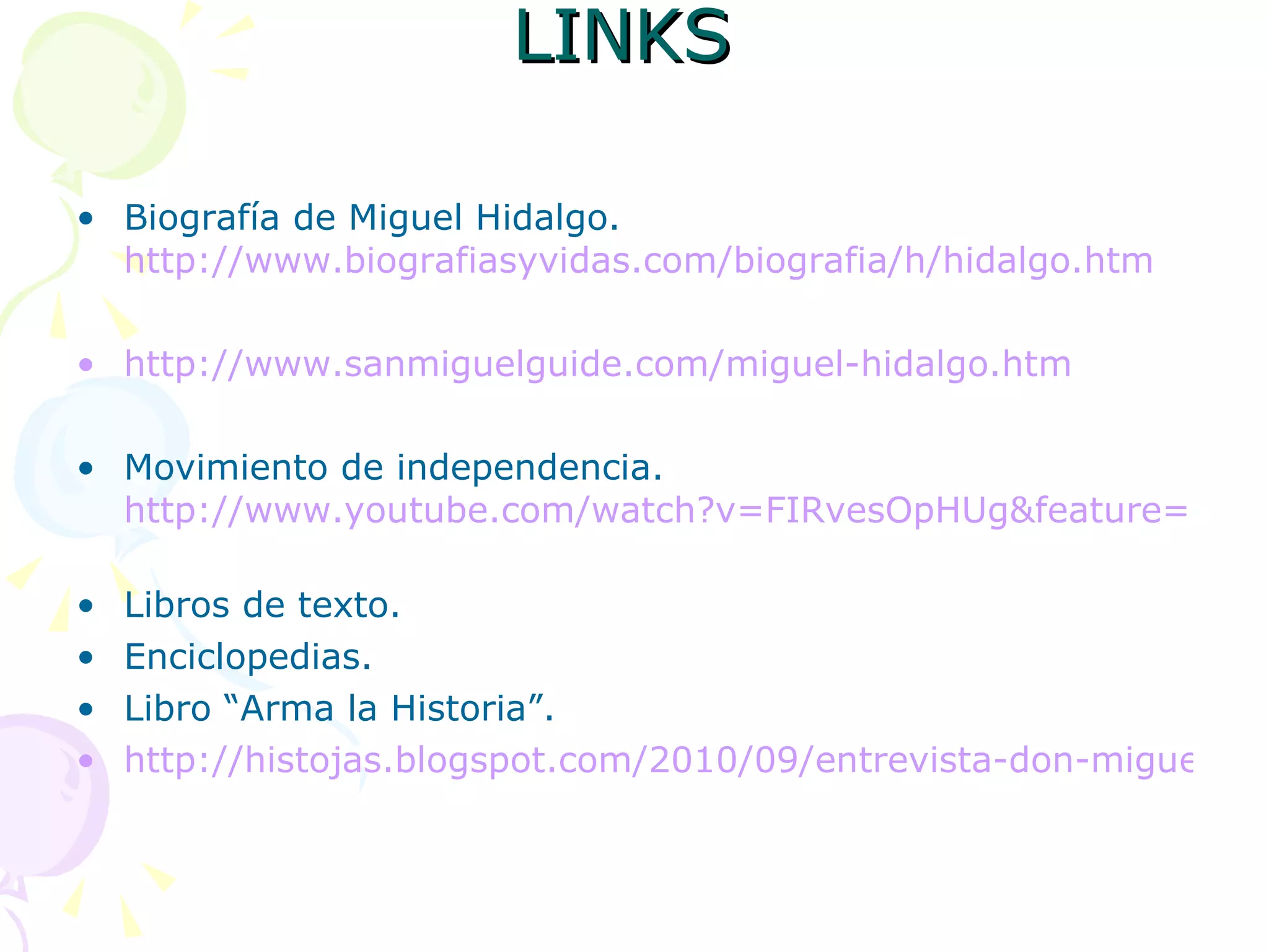 Miguel hidalgo y costilla | PPT