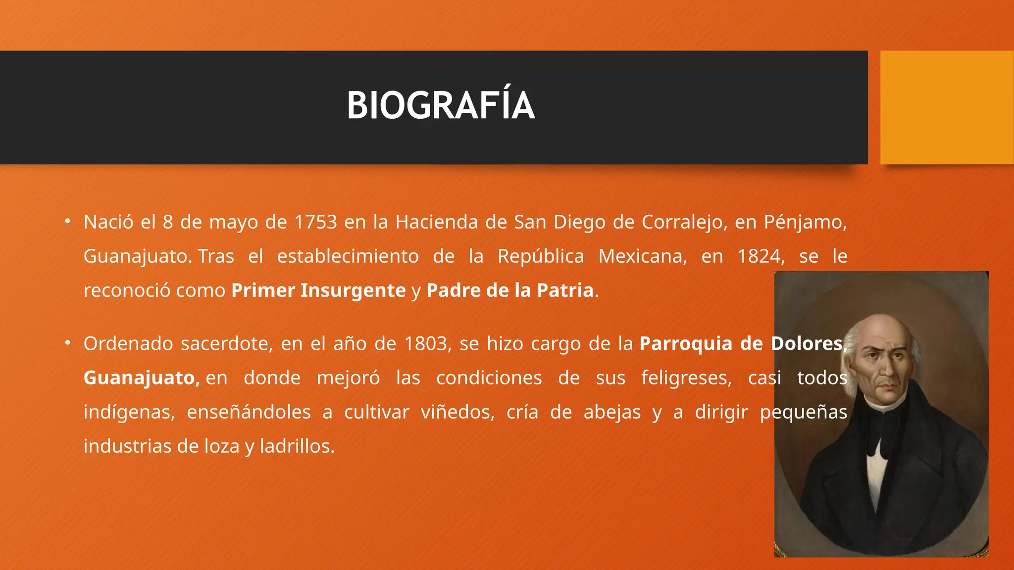 Biografia de Miguel Hidalgo y Costilla.. | PPT
