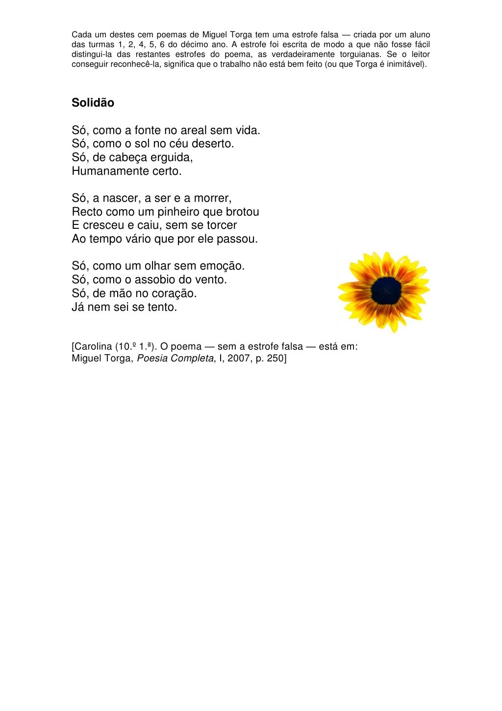 Poema De 4 Estrofes - RETOEDU