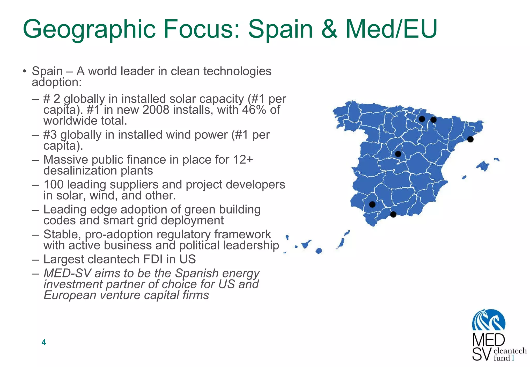 Miguel Valls - MED-SV Cleantech Fund - Stanford Jan410 | PPT