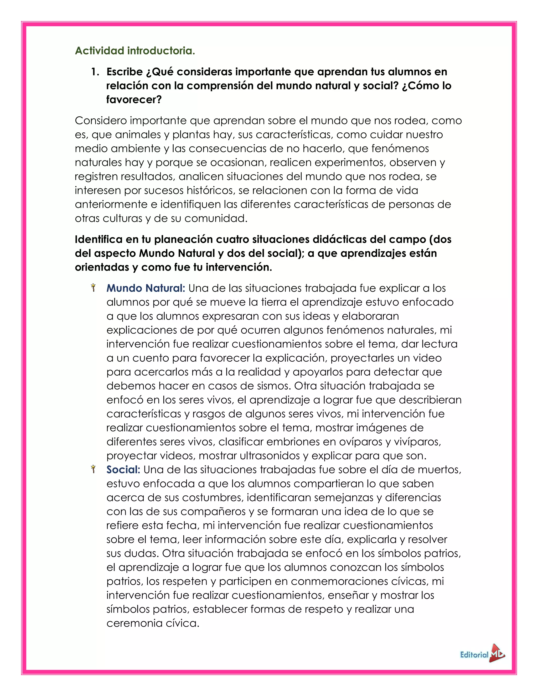 Mi guia para resolver el curso de aprendizajes clave editorial md | PDF