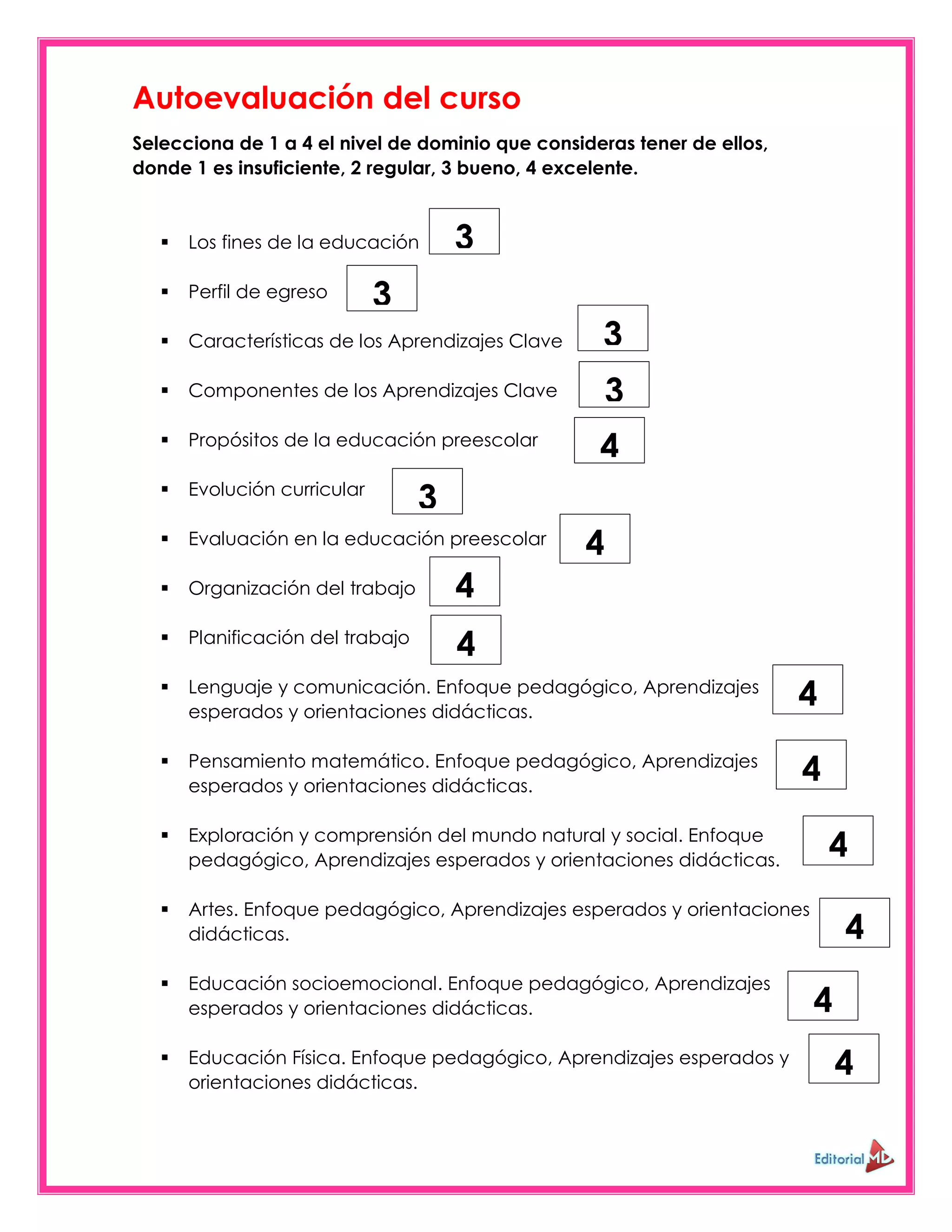 Mi guia para resolver el curso de aprendizajes clave editorial md | PDF