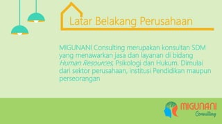 Migunani Consulting Company Profile | PPTX