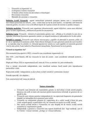 virusologie | DOCX
