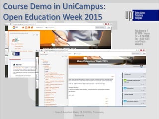 Building up MOOCs in UPT - UniCampus | PDF